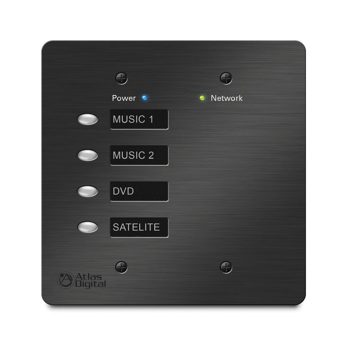 AtlasIED BBWP-S4B BlueBridge 4-Button Audio Controller, Black – AVLGEAR