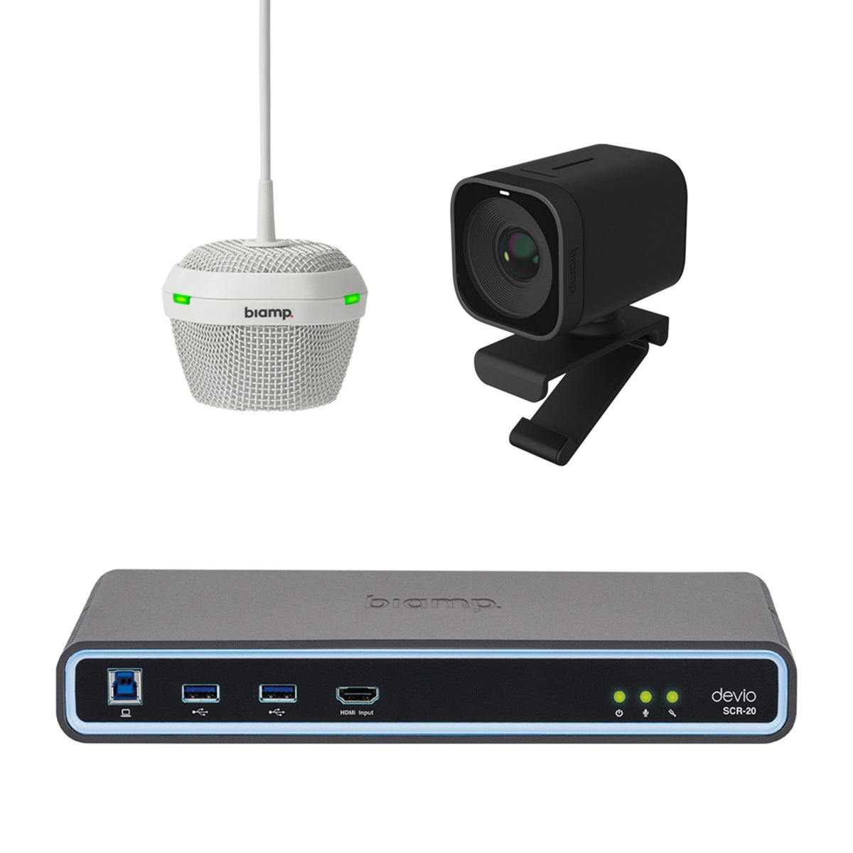 Biamp Devio SCR-20C Web-Based Conferencing Hub for Huddle Rooms/Small ...