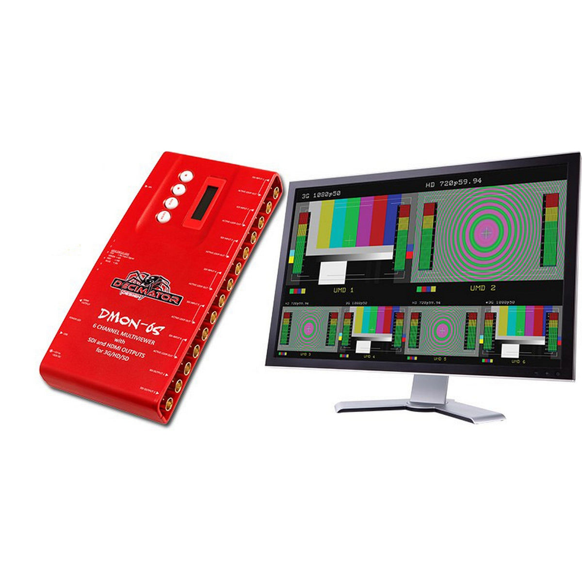 Decimator Design DMON-6S 6 Channel Multiviwer with HDMI SDI Outputs ...