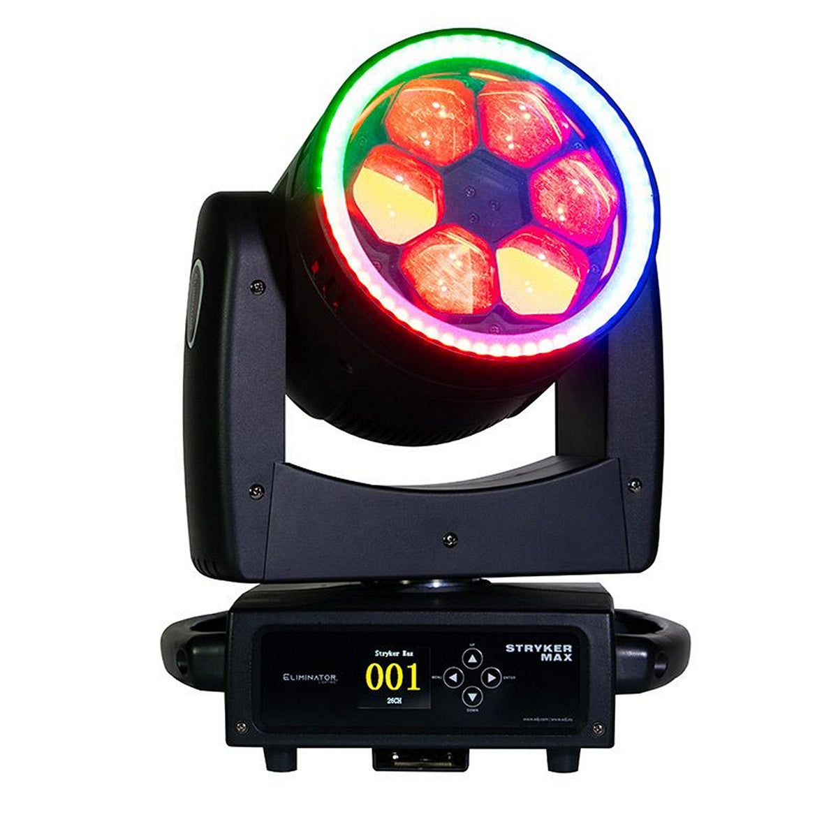 Eliminator Lighting Stryker Max High-Output 40W RGBW Color Mixing LED ...