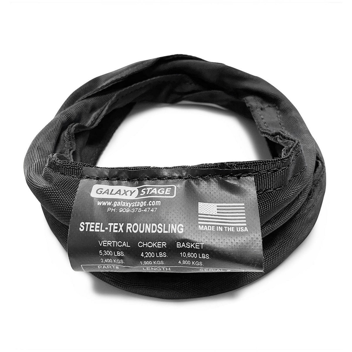 Galaxy Stage GS-ST60X Series Round Spanset Slings with Steel Cable ...