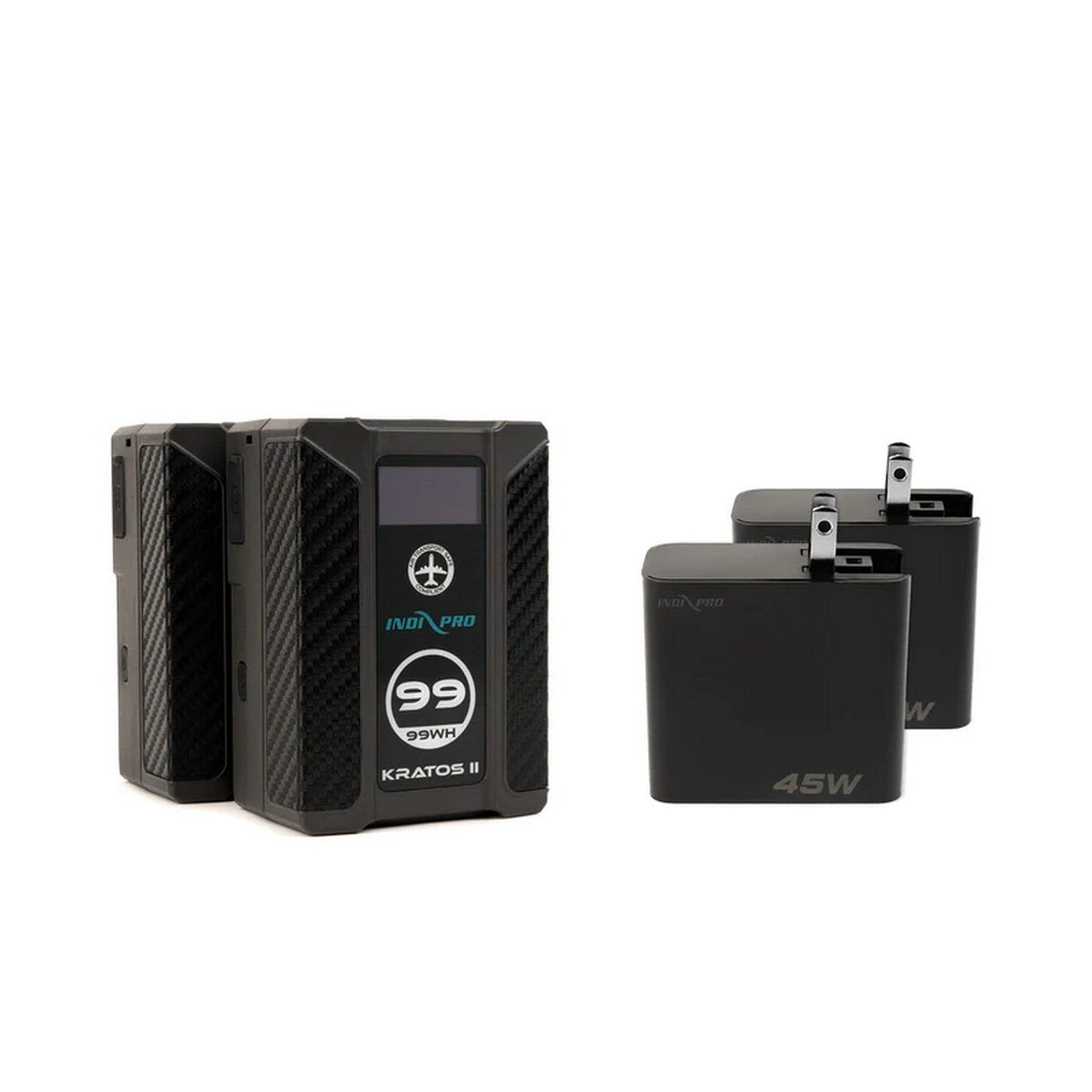 Indipro KT99USB Kratos 99W Li-Ion Batteries and 2x 45W USB-C PD Wall C ...