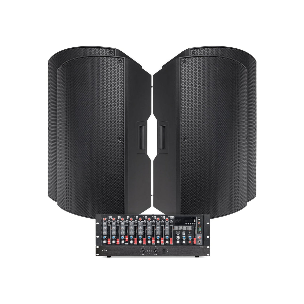 Pure Resonance Audio Fitness Audio System with (4) P115 15-Inch Passiv ...