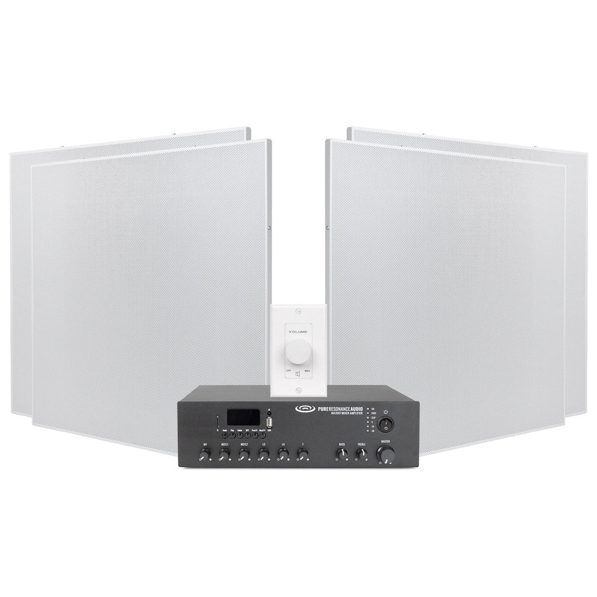 Pure Resonance Audio Office Background Music System with 4 SP8 SoundPl ...