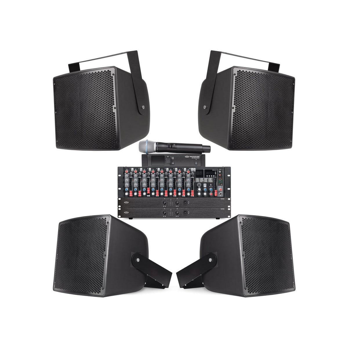 Pure Resonance Audio High School Gym Sound System with (6) S12 12-Inch ...