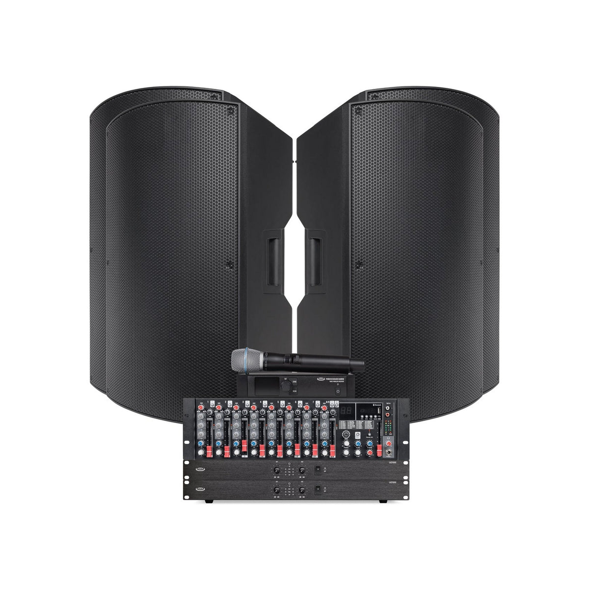 Pure Resonance Audio School Gym Sound System with (8) P115 15-Inch Pas ...