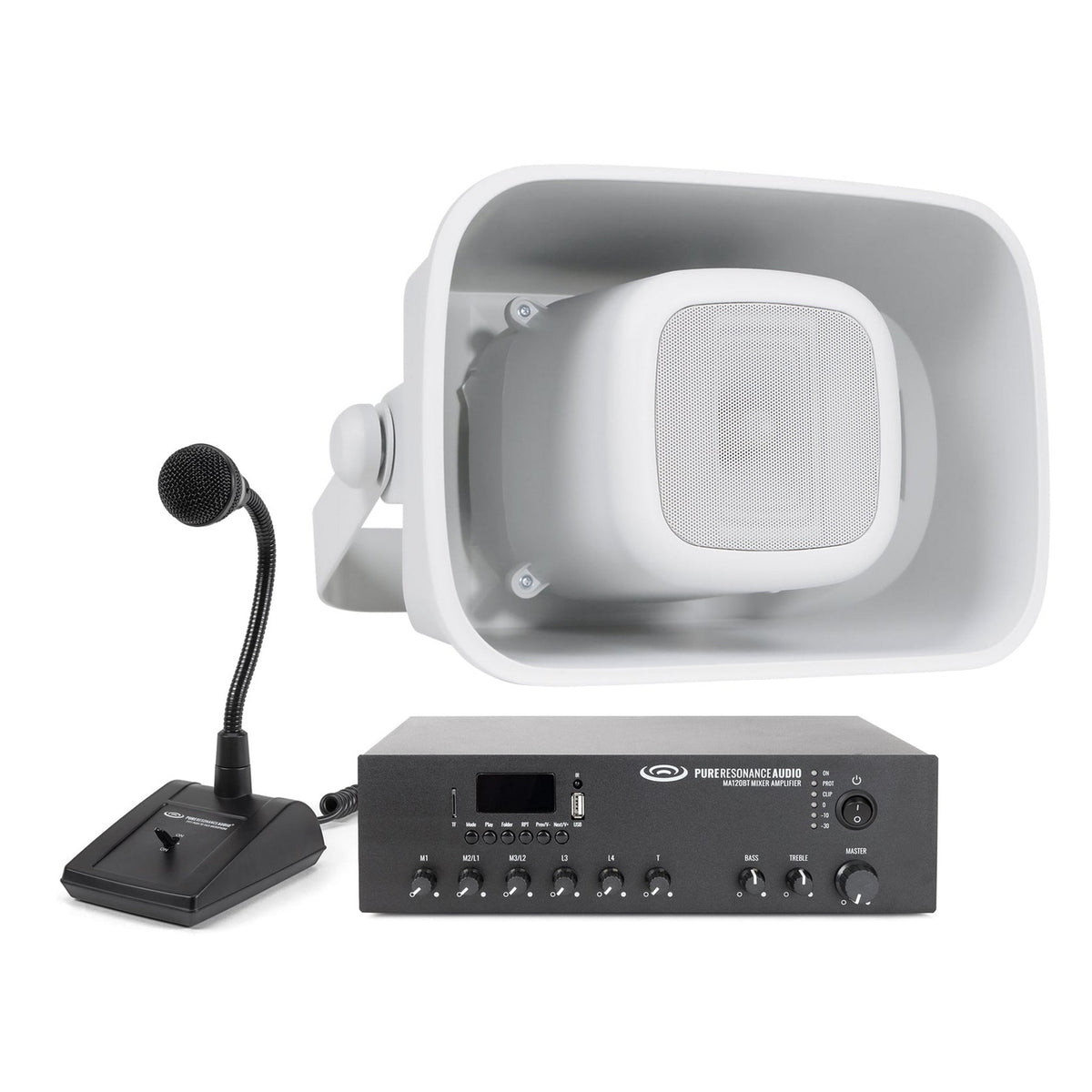 Pure Resonance Audio Paging Speaker System with H6 6.5-Inch All-Weathe ...