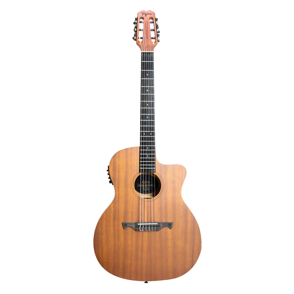 Tagima Vegas Gran Reserva EQ Nylon String Acoustic Guitar, Natural Ope ...