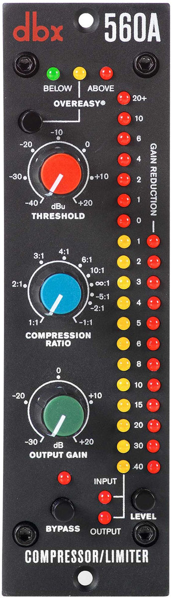 DBX 560A Analog VCA Switchable OverEasy Hard Knee Modes Compressor Lim ...