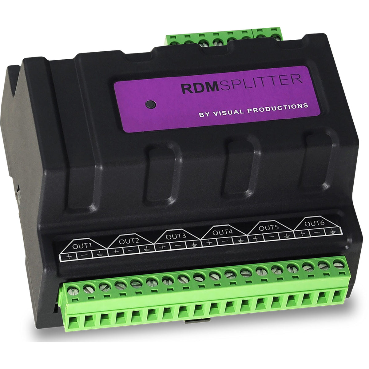 Visual Productions RDM Splitter DIN Rail Mounted DMX+RDM Splitter/Boos ...