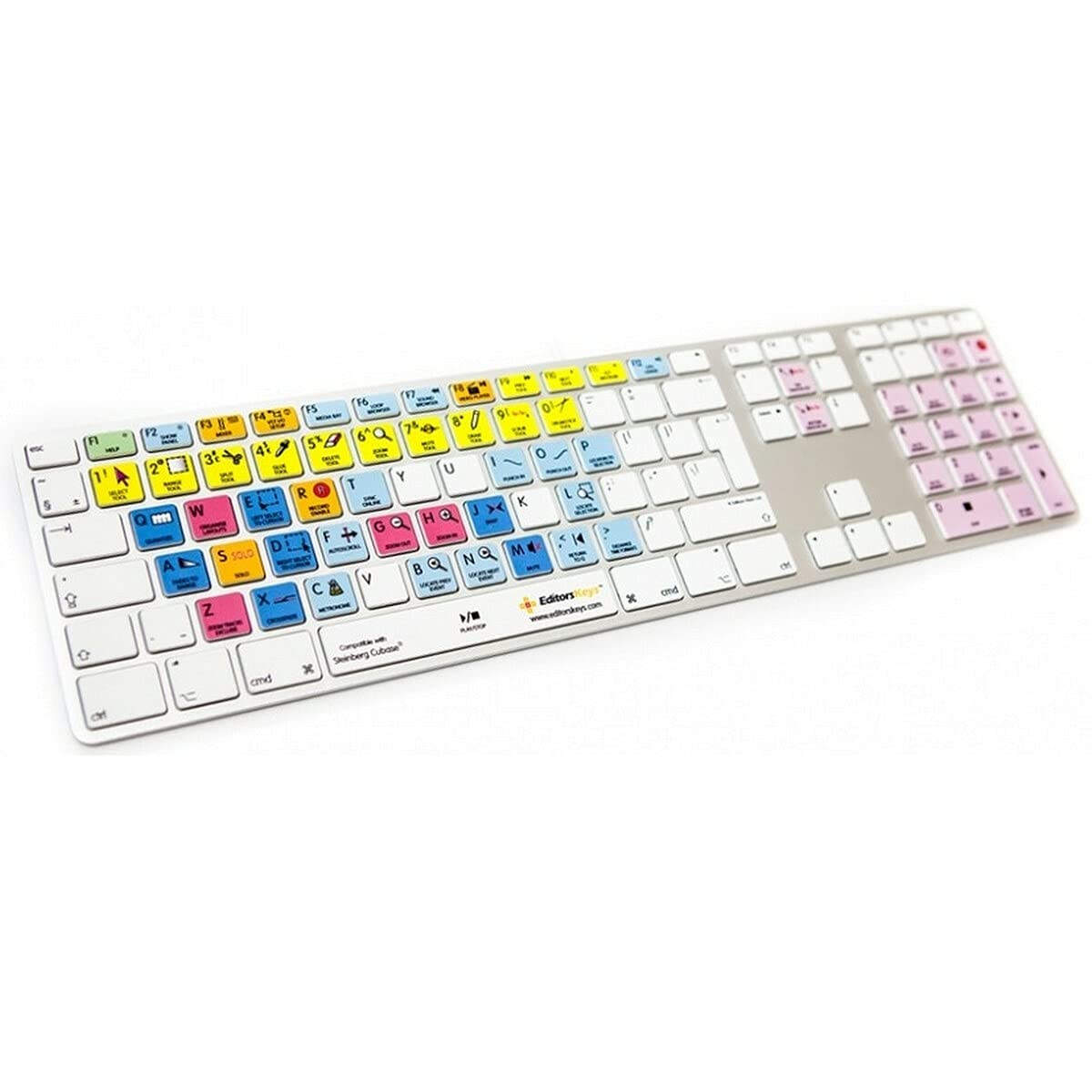 Editors Keys Apple Keyboard for Cubase Apple Shortcut Wired Keyboard ...