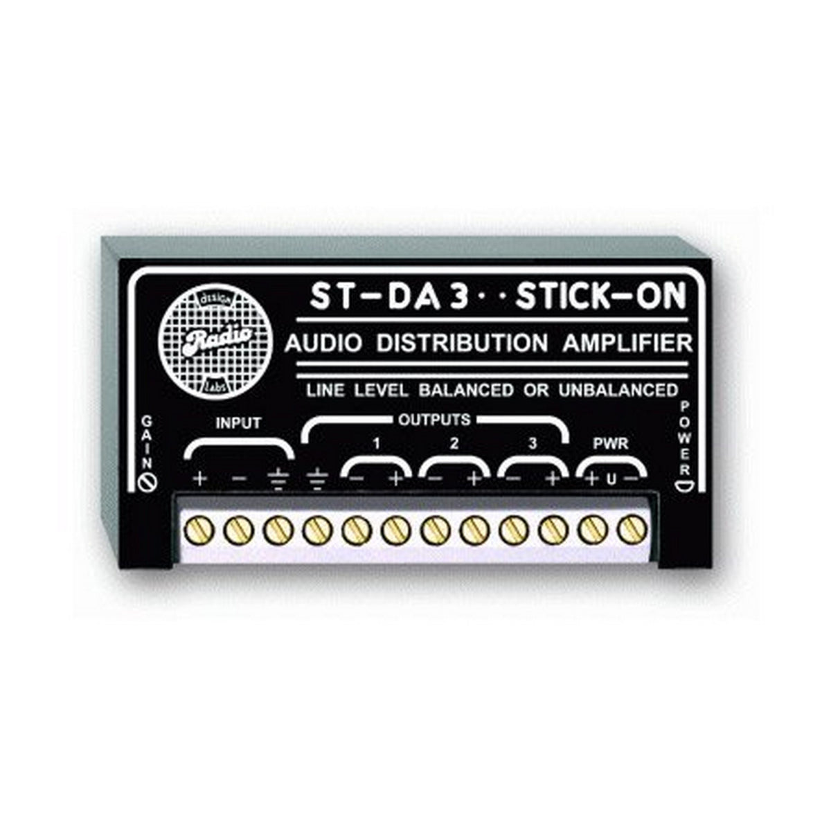 RDL ST-DA3 1x3 Line Level Distribution Amplifier – AVLGEAR