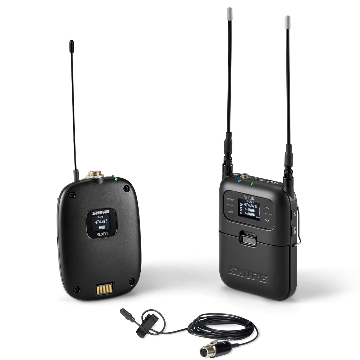 Shure SLXD15/DL4B Portable Digital Wireless Bodypack System with DL4 ...