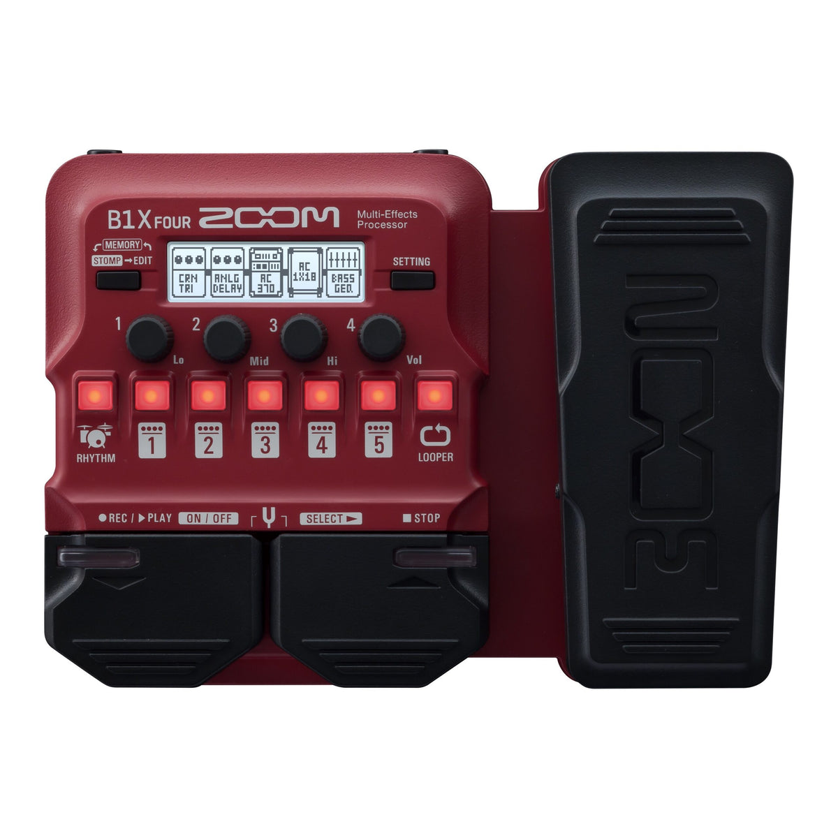 Zoom B1X FOUR Bass Multi-Effects Processor with Expression Pedal – AVLGEAR