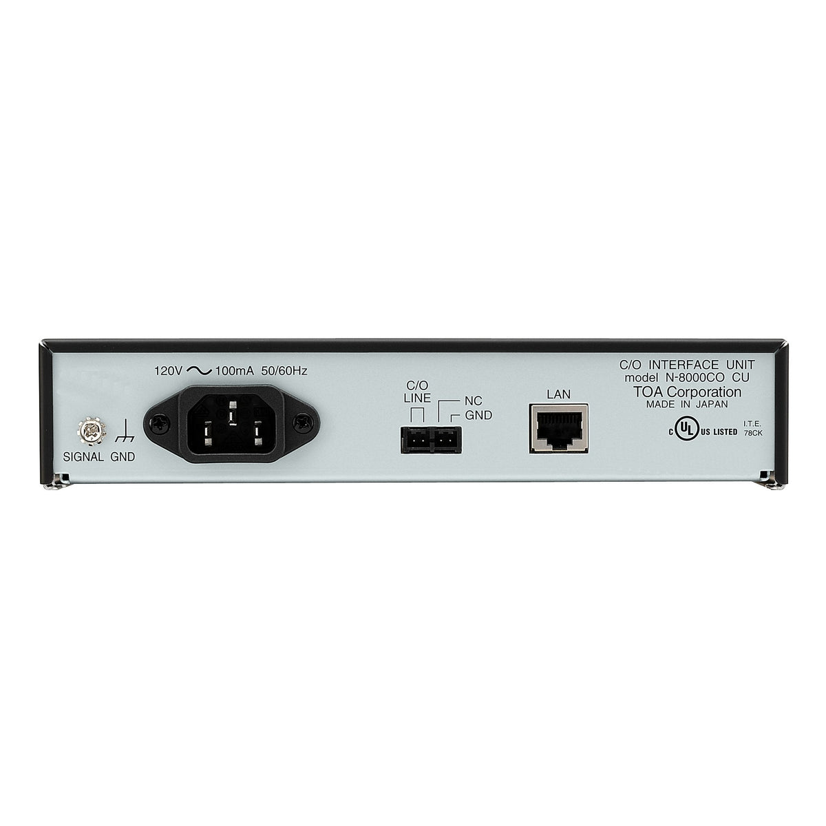 TOA Electronics N-8000CO IP Intercom C/O Telephone Line Interface Unit ...