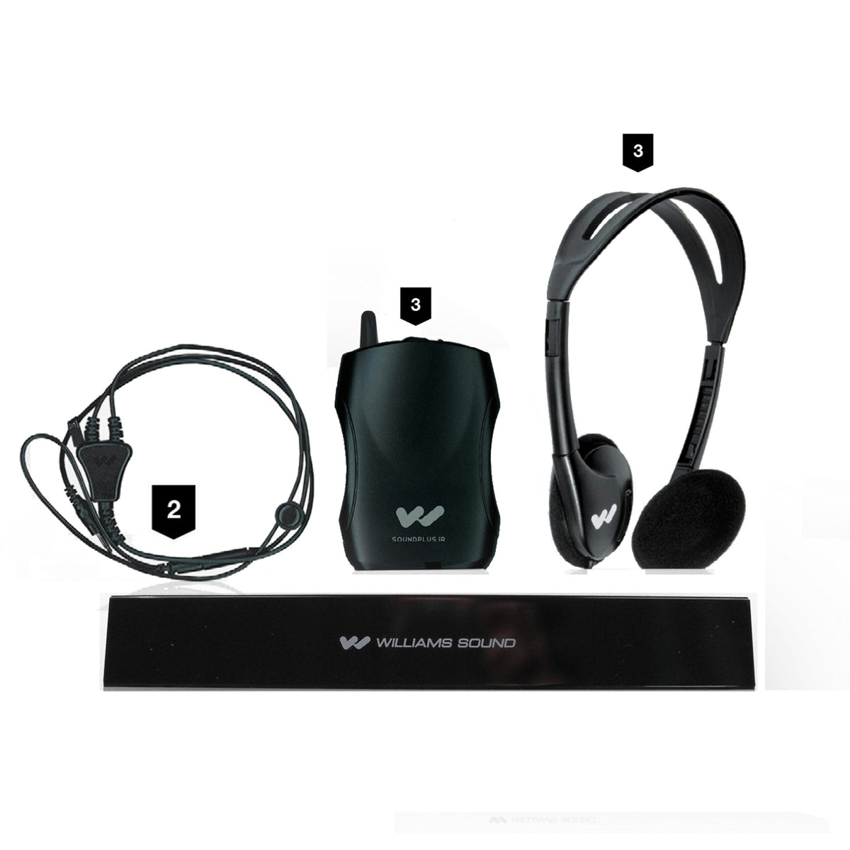 Williams AV IR SY5 Medium-Area Infrared System with Headphones – AVLGEAR