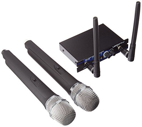VocoPro UHF-28 Dual Channel UHF Wireless Microphone System, Frequency ...
