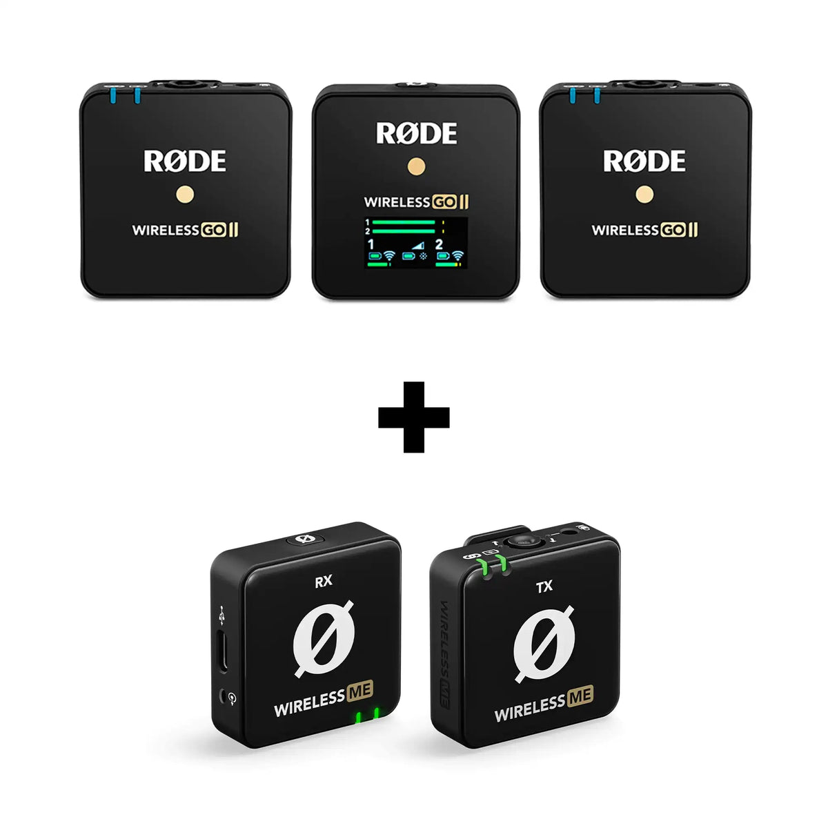 RODE Wireless ME Microphone System with Wireless GO II Dual Channel ...