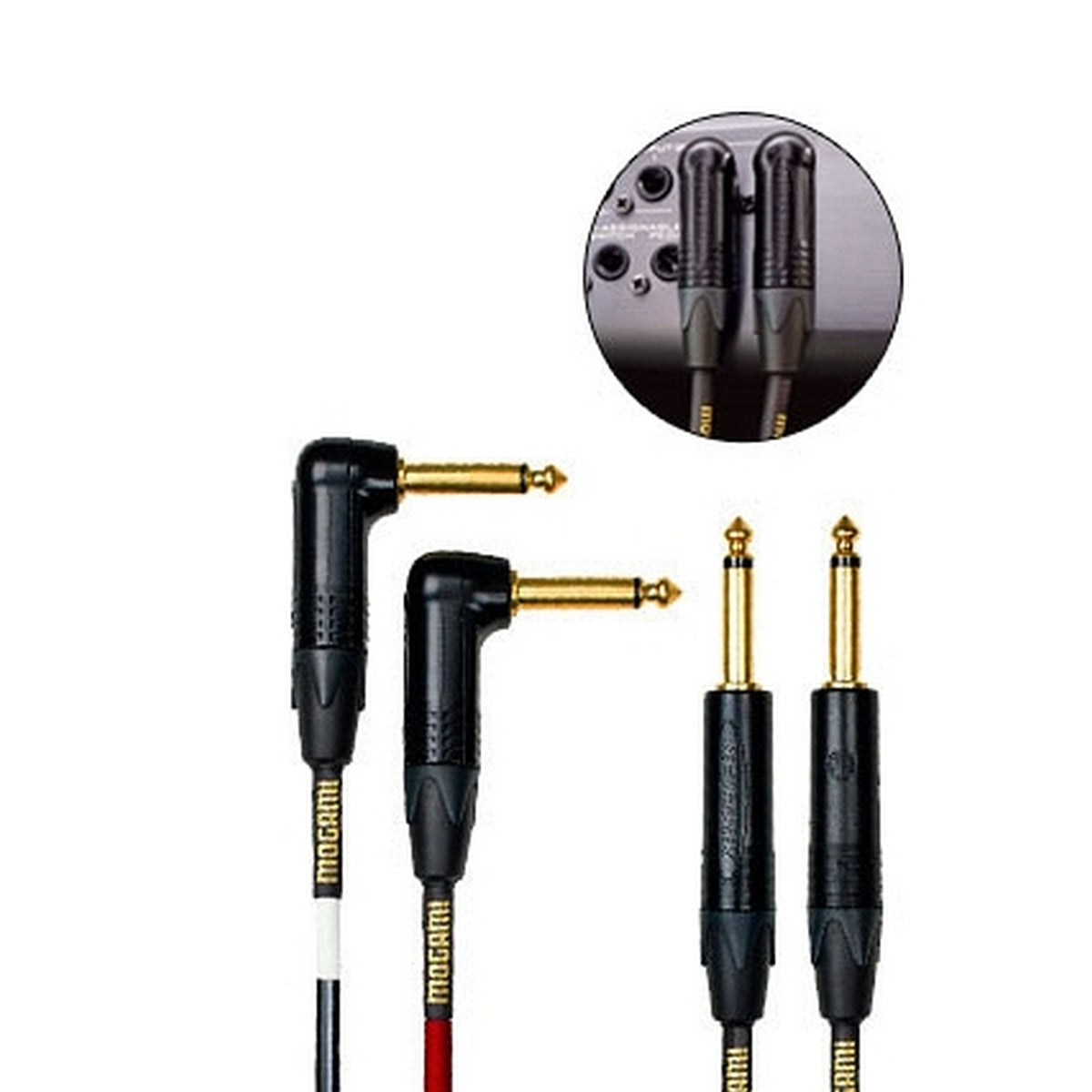 Mogami Gold Key S-15R Stereo Keyboard Cable Dual Right Angle Plugs 15f ...