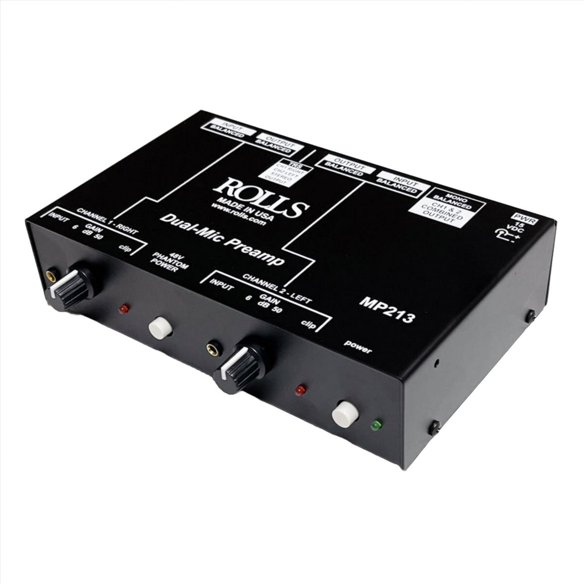 Rolls MP213 2-Channel Microphone Preamplifier – AVLGEAR