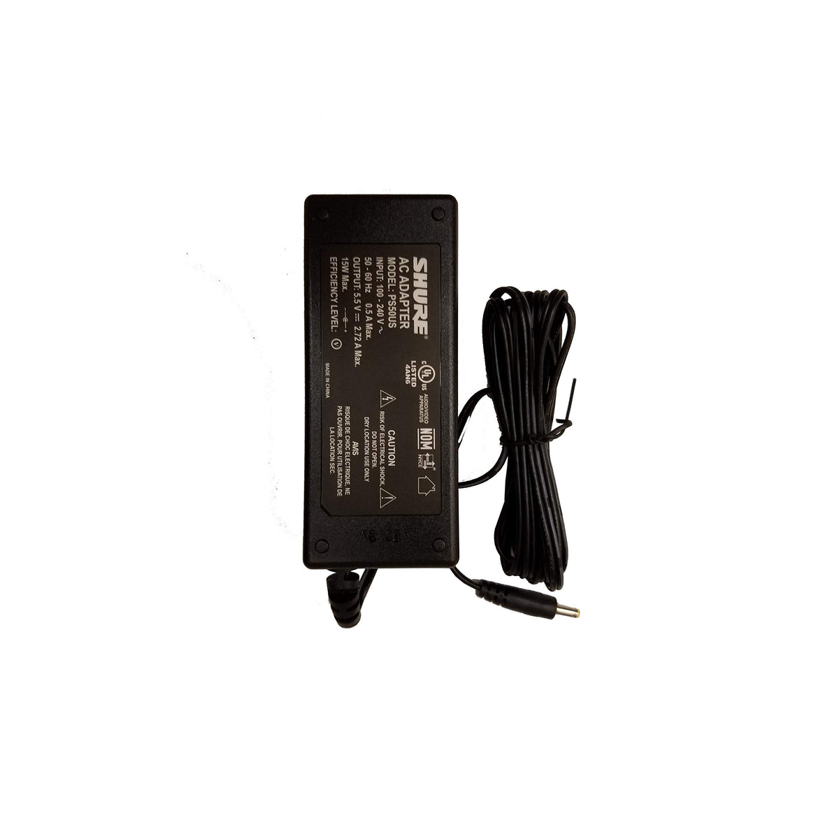 Shure PS50US Power Supply for 2 Bay Portable Battery Charger – AVLGEAR