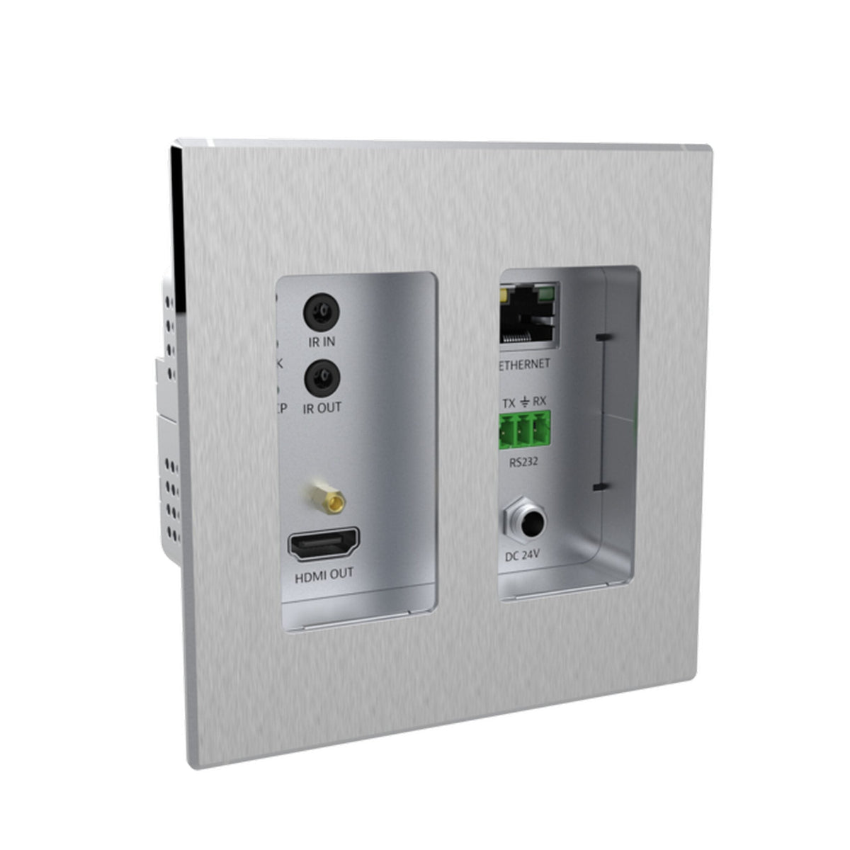 Intelix INT-HDX100-RXWP HDMI HDBaseT Recessed Face Wall Plate Receiver ...