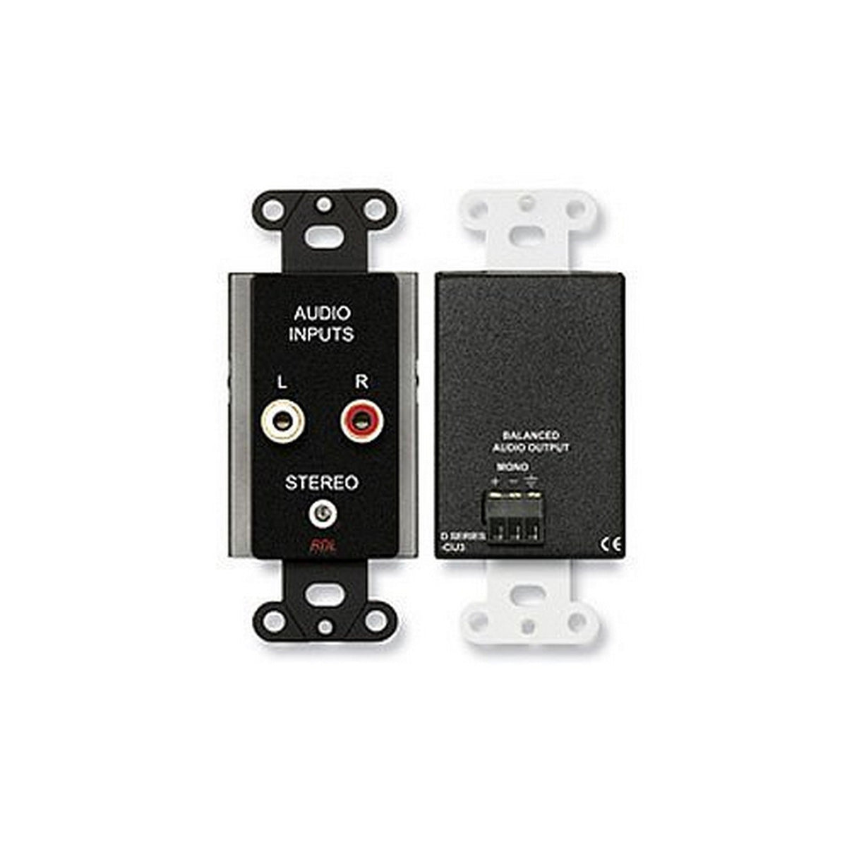 RDL DB-CIJ3 Unbalanced Line-Level Audio Input Module, Mono Outputs, Bl ...