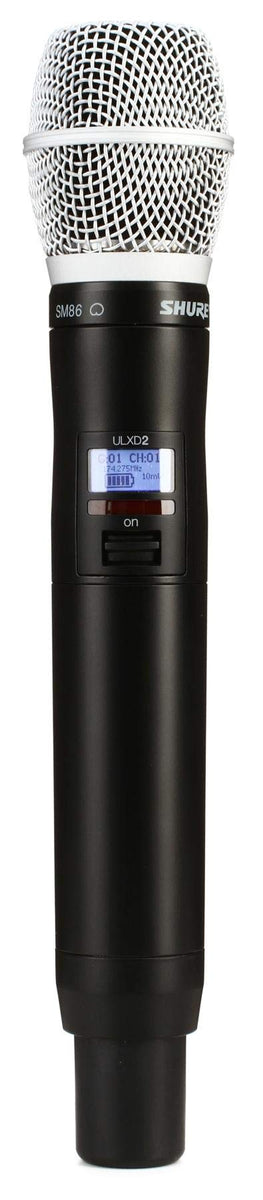Shure ULXD2/SM86 Digital Wireless Handheld Microphone Transmitter with ...