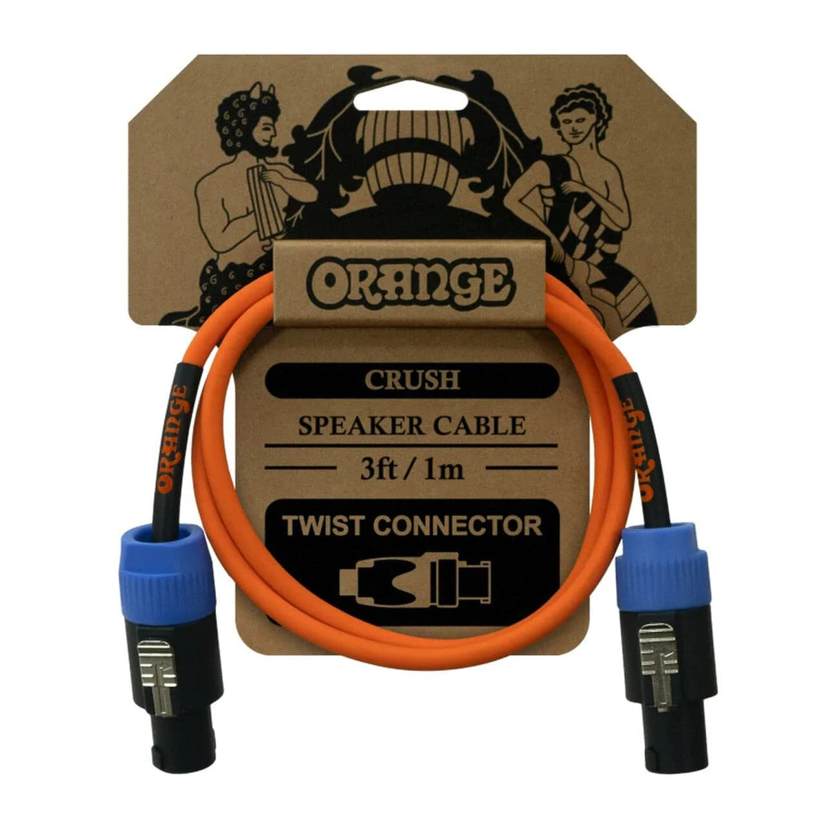 Orange CA039 Crush Speaker Cable 3 Foot NL4 Twist Connector – AVLGEAR