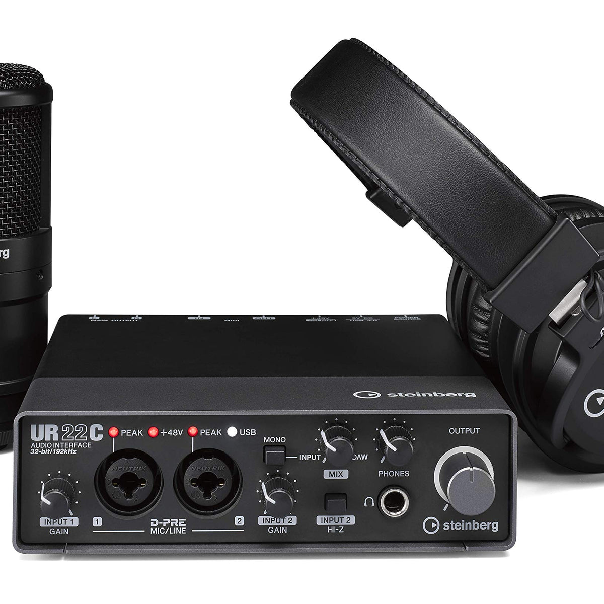 Steinberg UR22C Recording Pack 2 x 2 USB 3.0 Type C Audio Interface wi ...