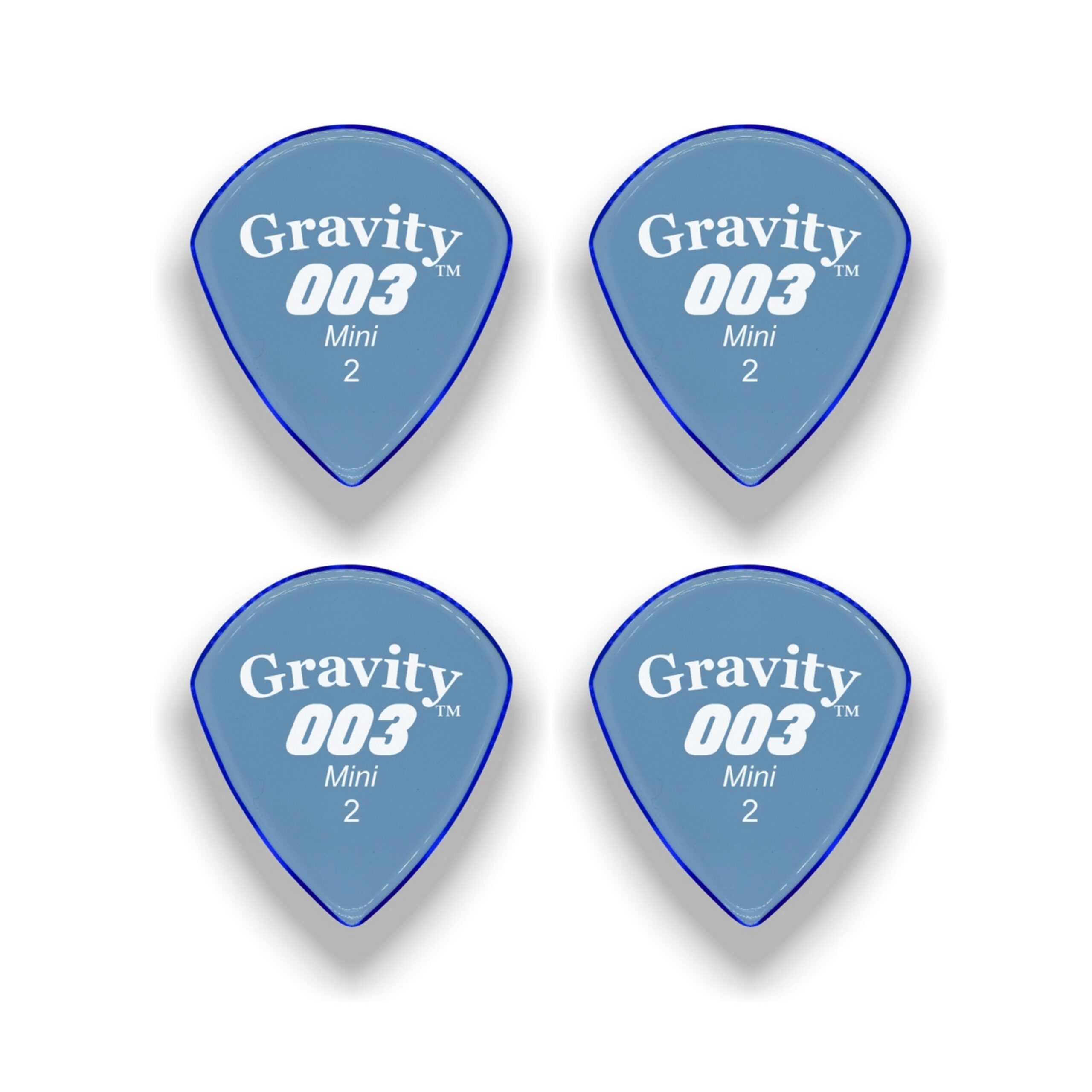 Gravity Picks G003M2P-4pk 003 Series Picks, Polished, Mini Gravity Picks G003M2P-4pk 003 Series Picks, Polished, Mini