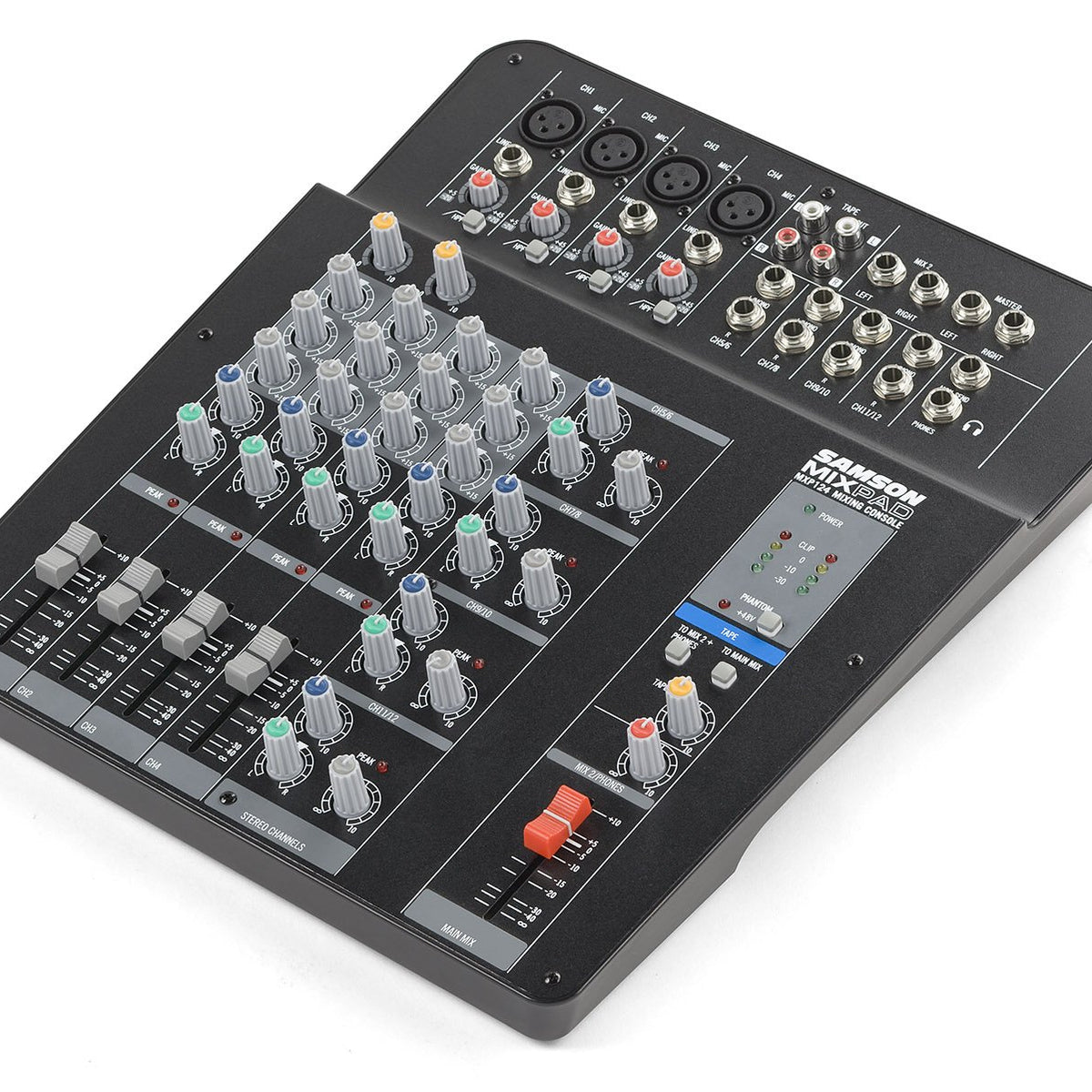 Samson MixPad MXP124FX 8 Channel Analog USB Stereo Mixer with Effects ...