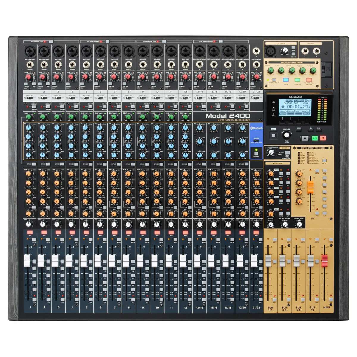 Tascam MODEL 2400 24-Track Flagship Analog Recording Console and Live ...