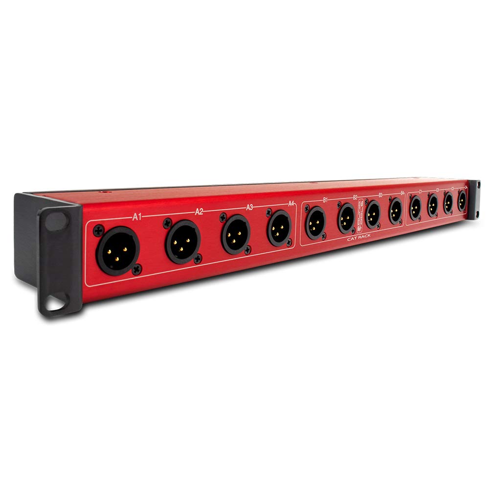 SoundTools CAT Rack Male XLR to etherCON Rackmount Unit, 3 x 4 Channel ...