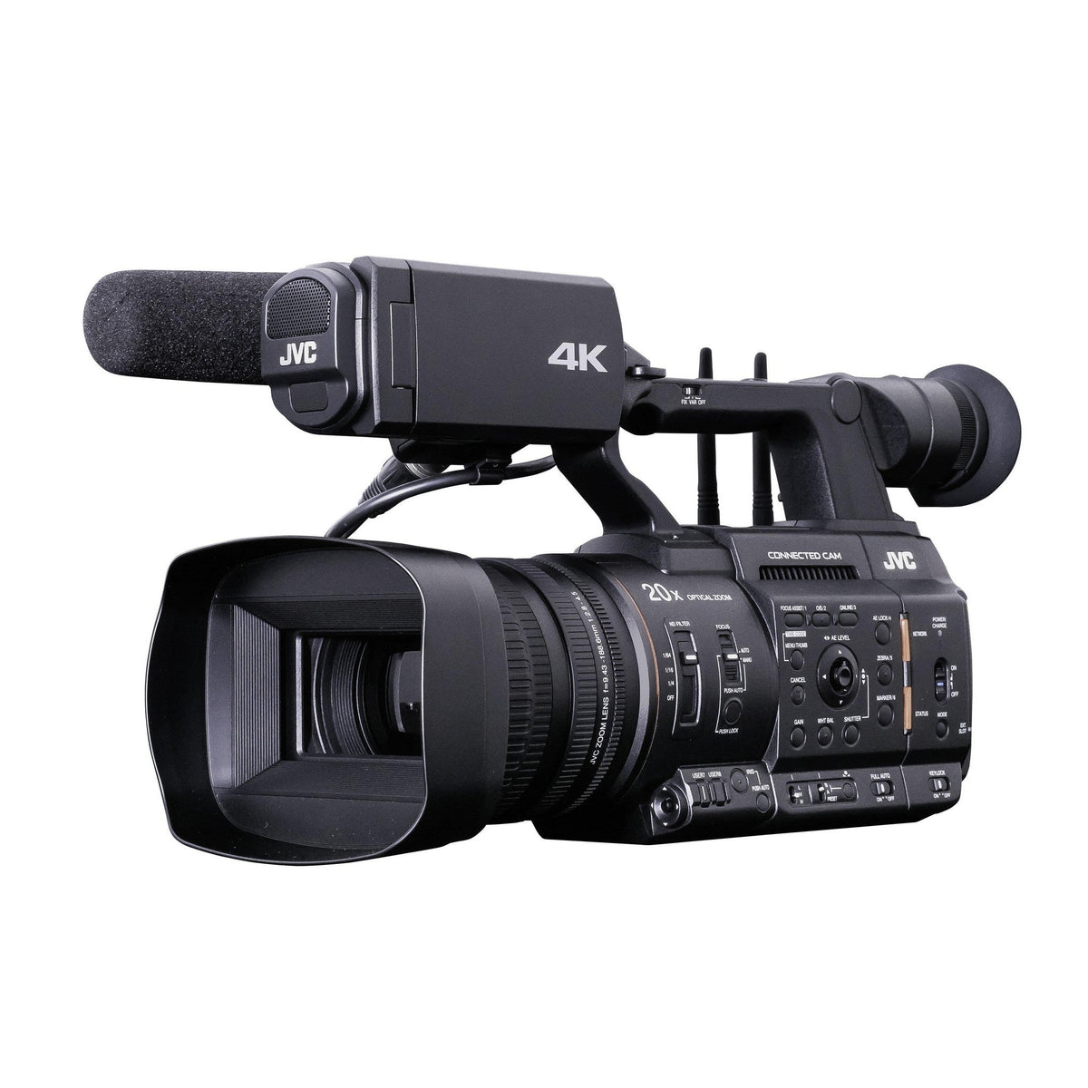JVC GY-HC550UN CONNECTED CAM Handheld 4K 1-Inch Broadcast Camcorder ...