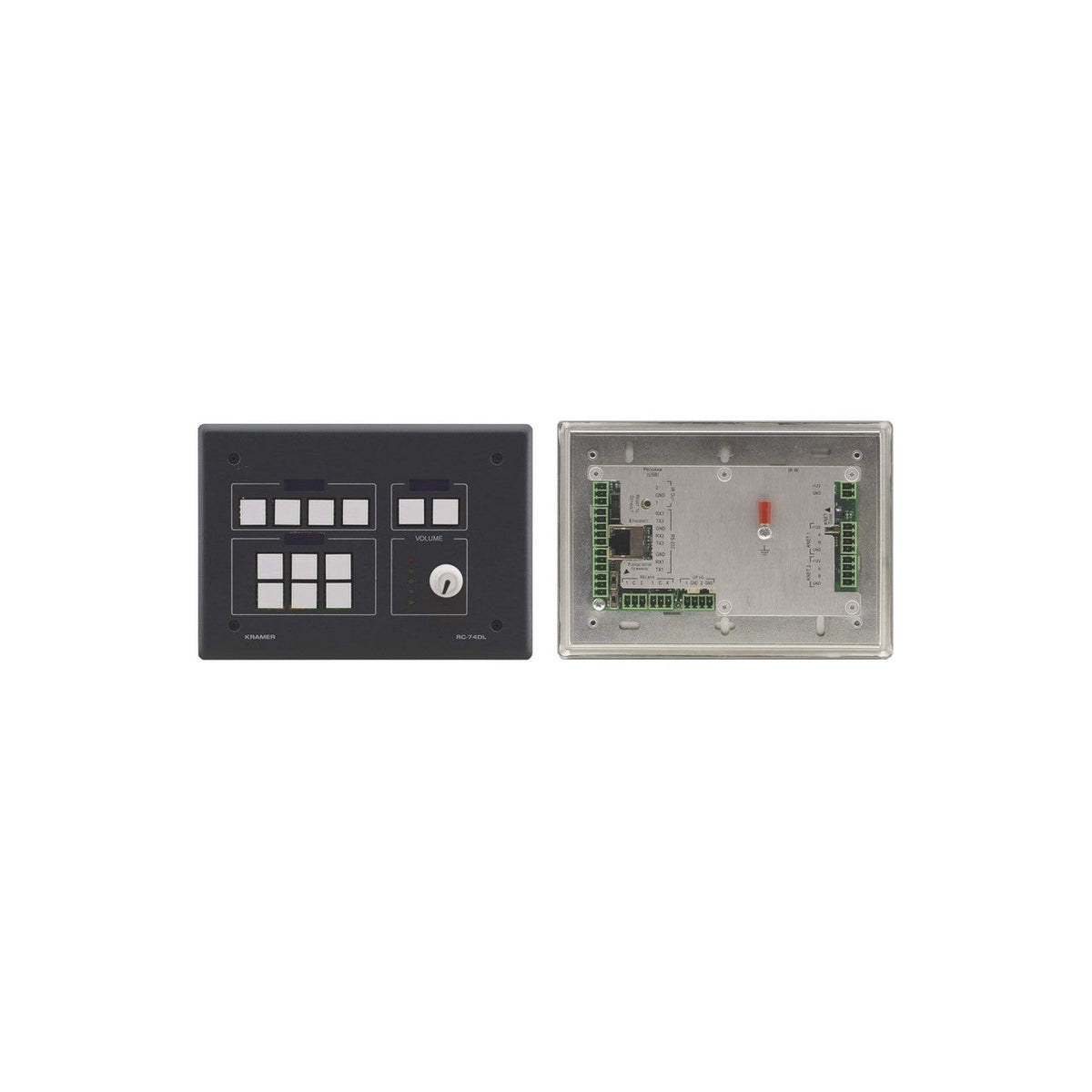Kramer RC-74DL 12 Button Ethernet K Net Control Keypad Black – AVLGEAR
