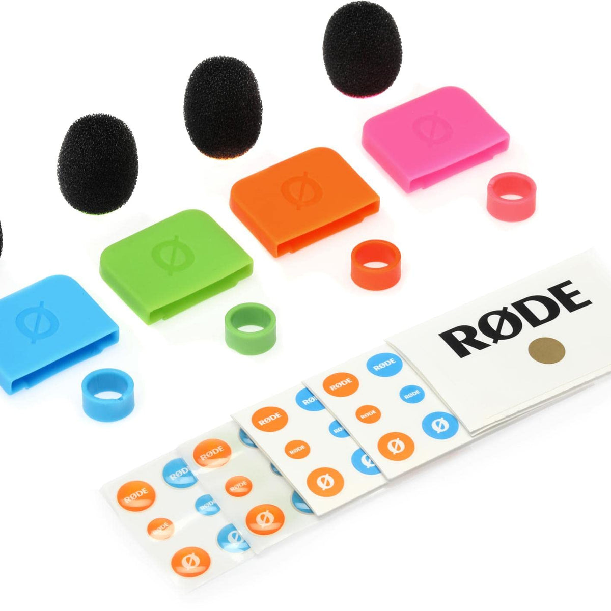 RODE COLORS2 4 Colored Windshields for Wireless GO, Wireless GO II, La ...
