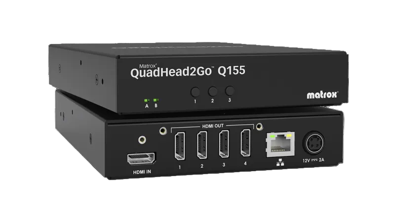 Matrox Q2G-H4K2 QuadHead2Go Q155 Multi-Monitor Controller – AVLGEAR